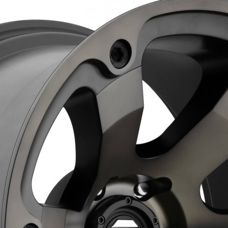 Cerchio 18x9 ET1 in lega D564 Beast Matte Black / Double Dark Tint Fuel ...